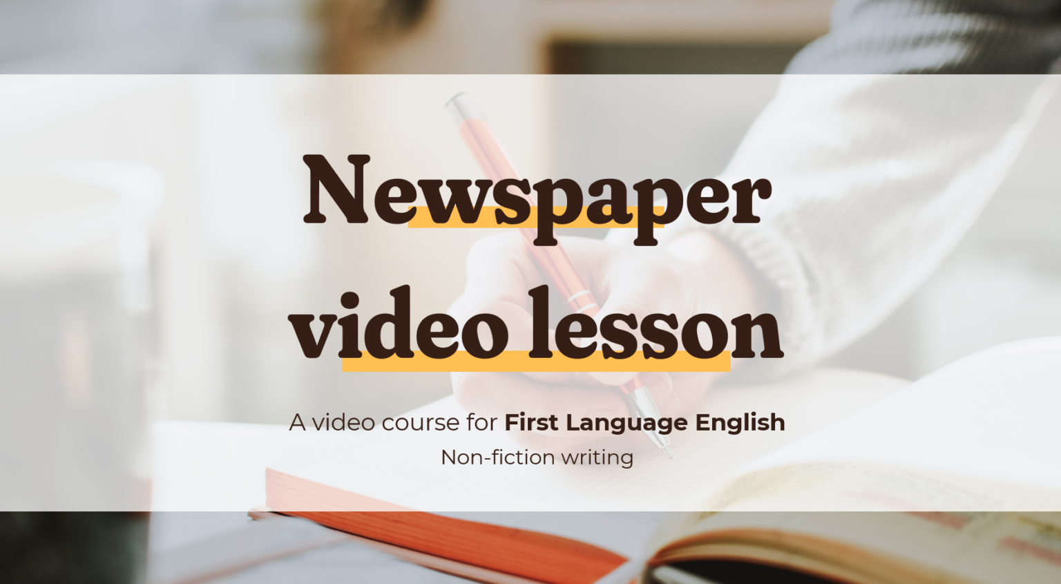 Courses for IGCSE First Language English - Taughtly