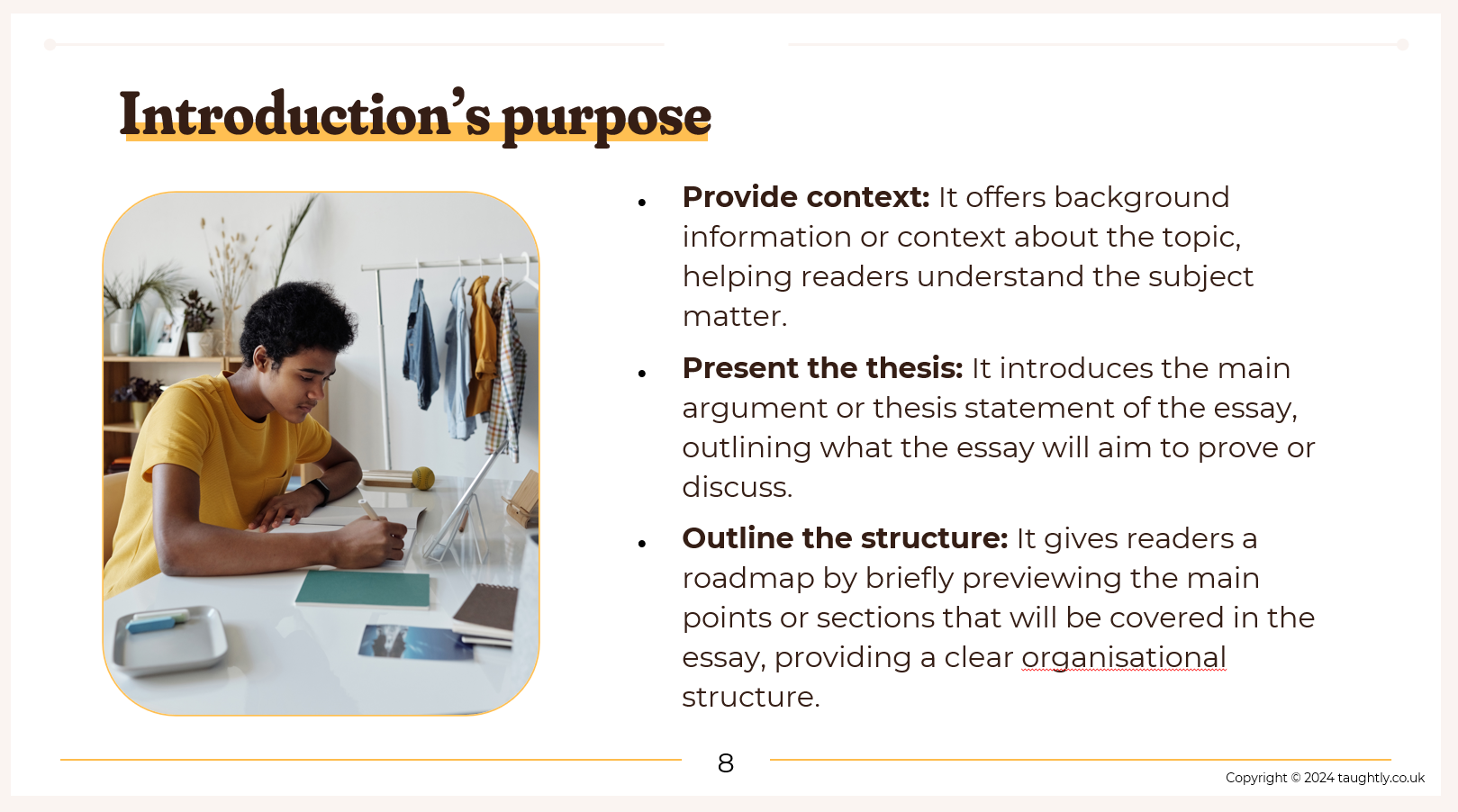Structuring a Grade 7 Paper 1 Response - Free Lesson for IB English ...