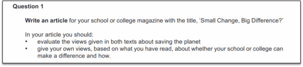 How to answer Directed Writing for IGCSE First Language English - Taughtly