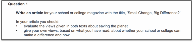 How to answer Directed Writing for IGCSE First Language English - Taughtly